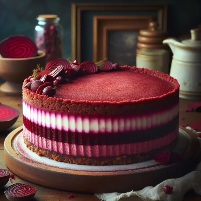 Beetroot Cheesecake Recipe | ItsOnly.Recipes